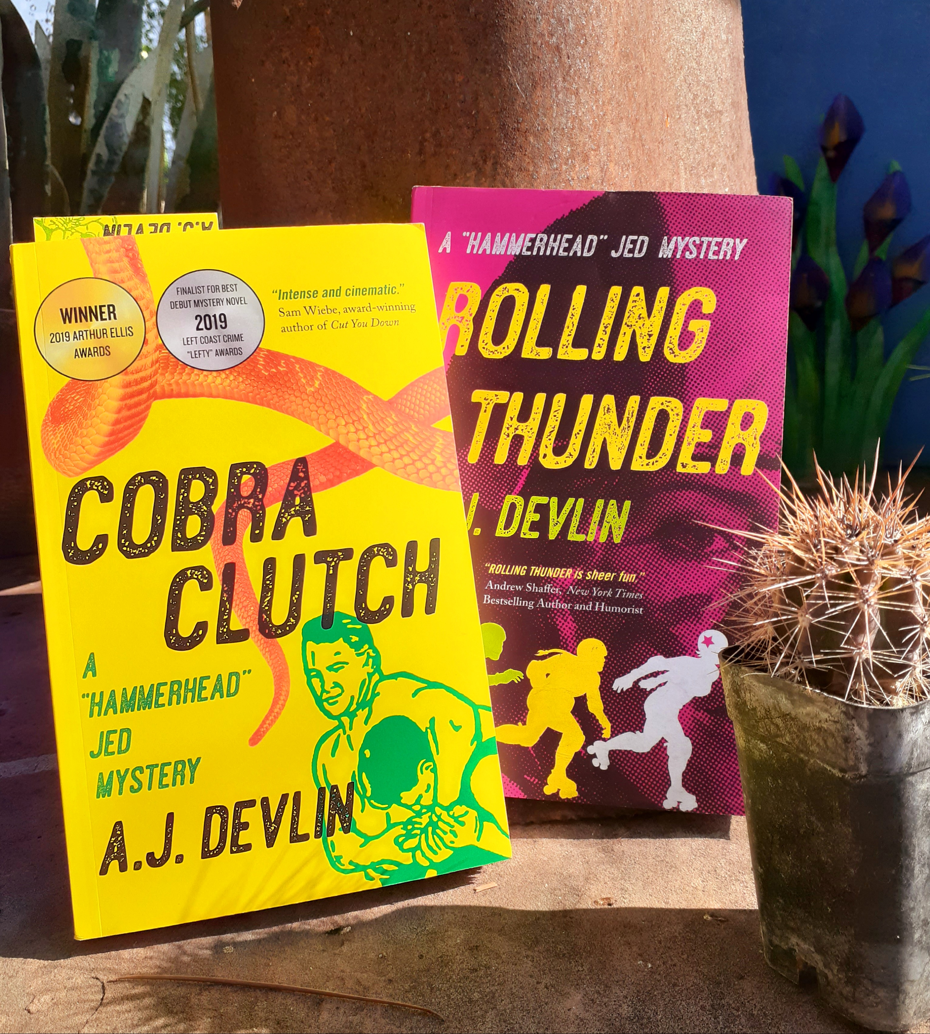 REVIEW AND INTERVIEW: A.J. Devlin ‘Hammerhead’ Jed Mystery Series ...